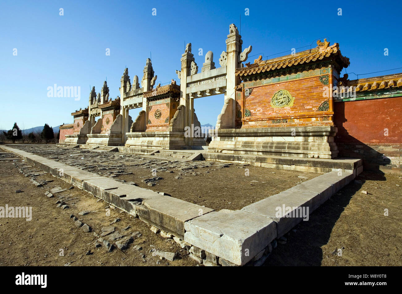 --FILE--View of the Eastern Qing Tombs, an imperial mausoleum of Qing ...