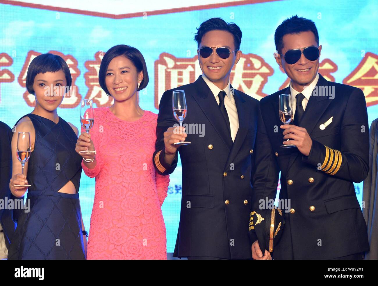 (From left) Taiwanese actress Amber Kuo, Hong Kong actress Charmaine ...