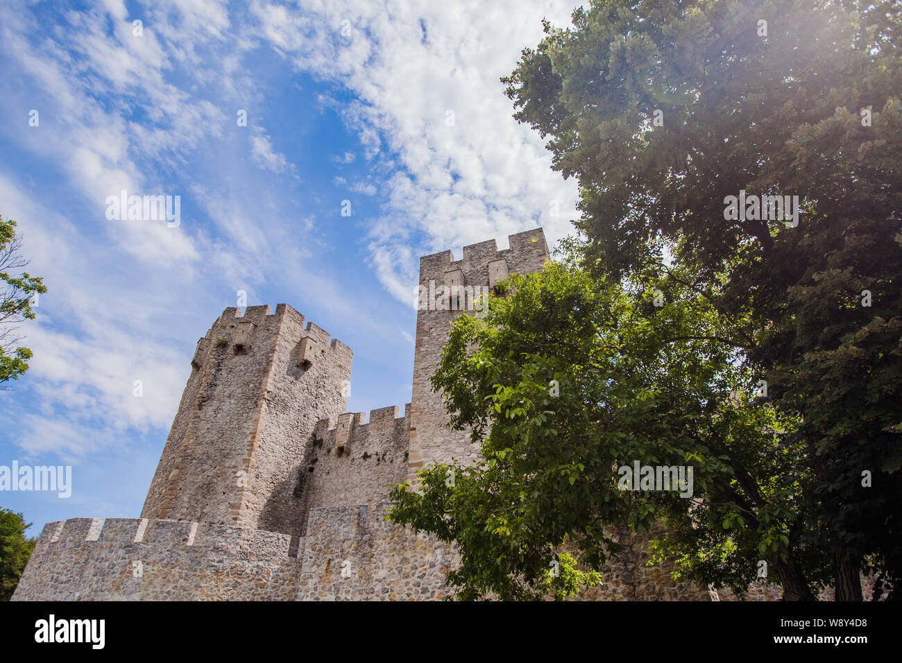 Fortifications of medieval Serbian Orthodox Manasija Monastery near ...