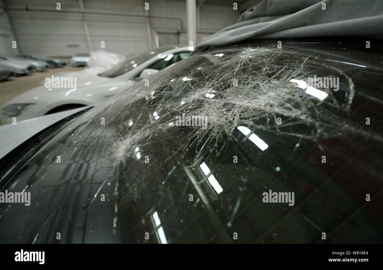 Smashed tesla hi-res stock photography and images - Alamy