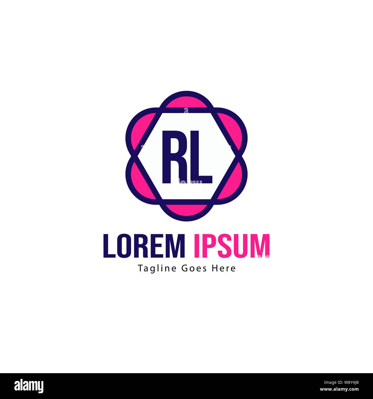 Rl letter logo hi-res stock photography and images - Alamy