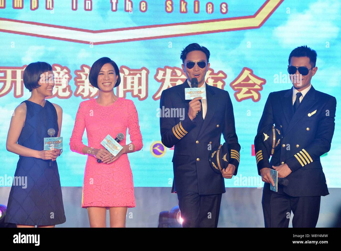 (From left) Taiwanese actress Amber Kuo, Hong Kong actress Charmaine ...