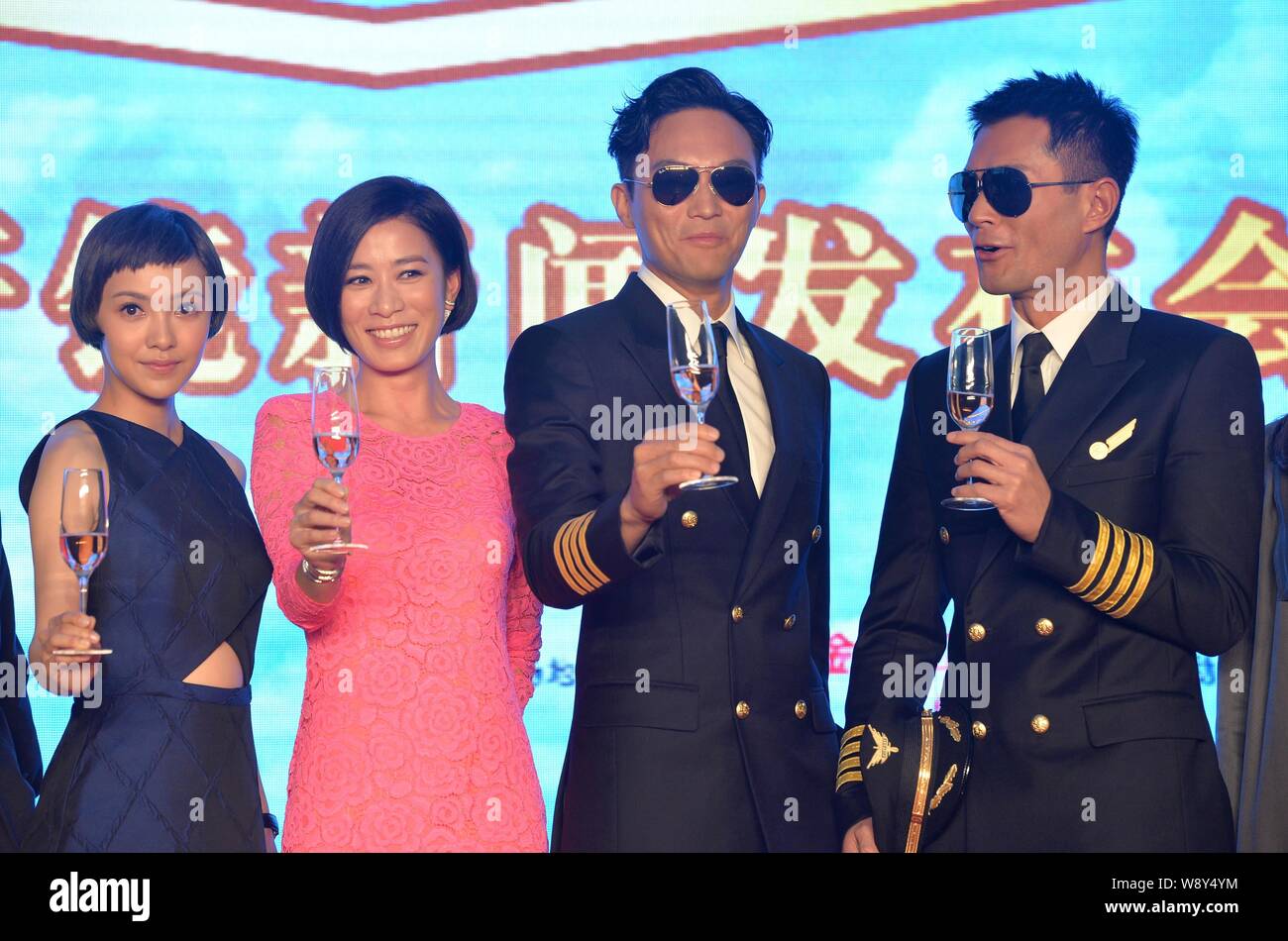 (From left) Taiwanese actress Amber Kuo, Hong Kong actress Charmaine ...