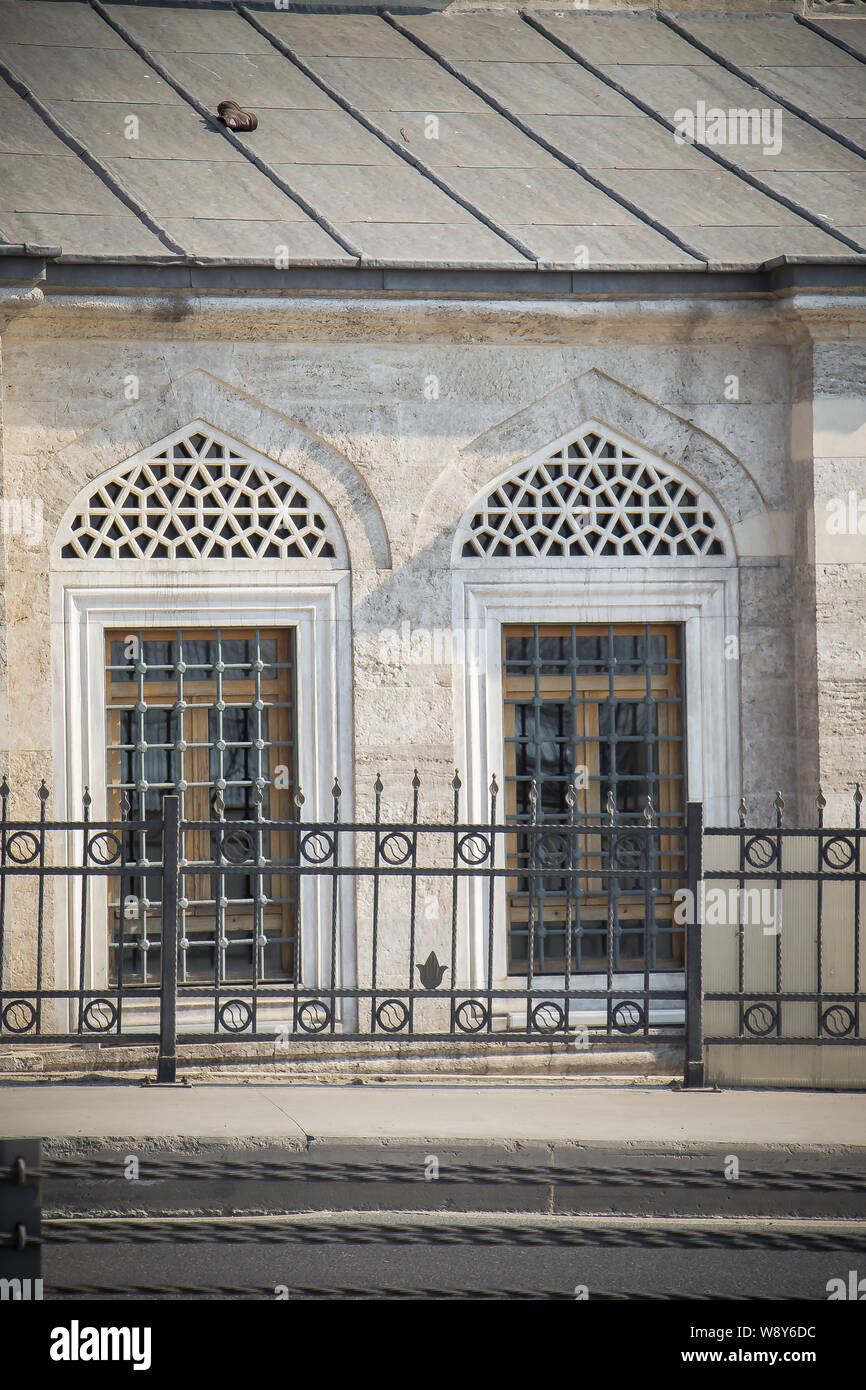Old window Architecture from the Ottoman times In Istanbul Stock Photo ...