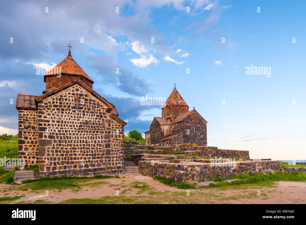 The architecture of the famous Armenian monastery Sevanavank in the ...