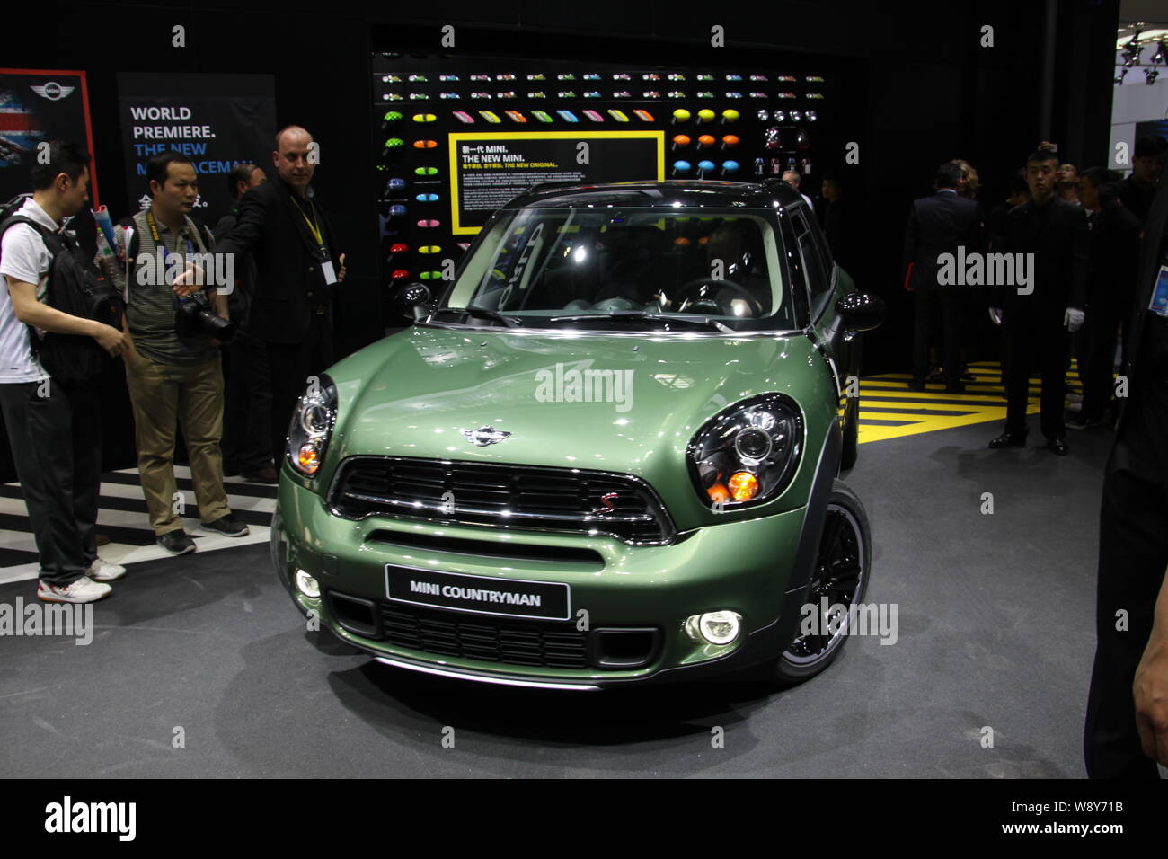 --FILE--Visitors look at a BMW Mini Countryman during the 13th Beijing ...