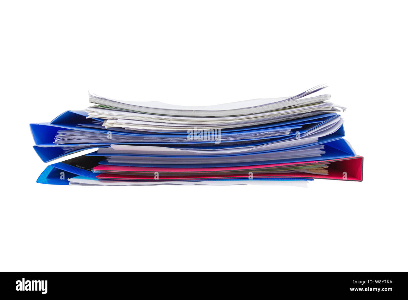 blue files folder retention of contracts isolated on white background ...