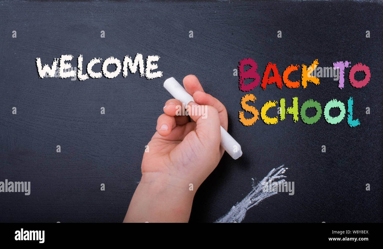Back to school wording as educational concept Stock Photo - Alamy