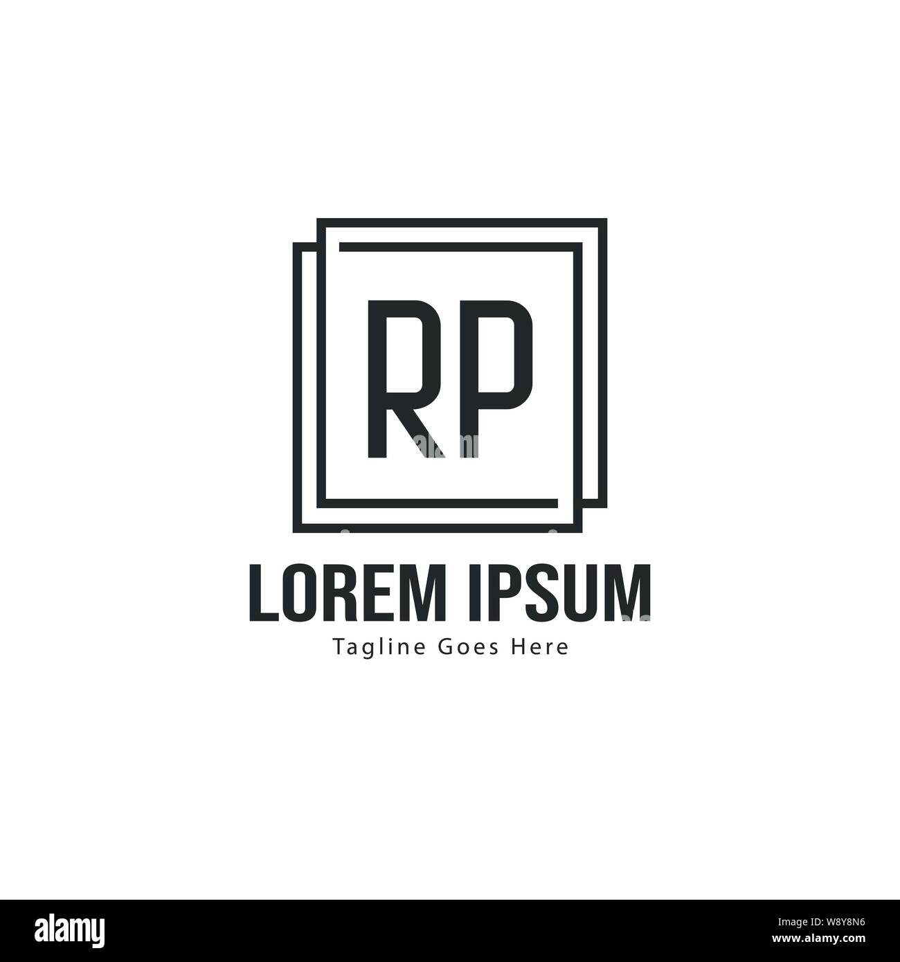 Letter rp vector vectors Black and White Stock Photos & Images - Alamy