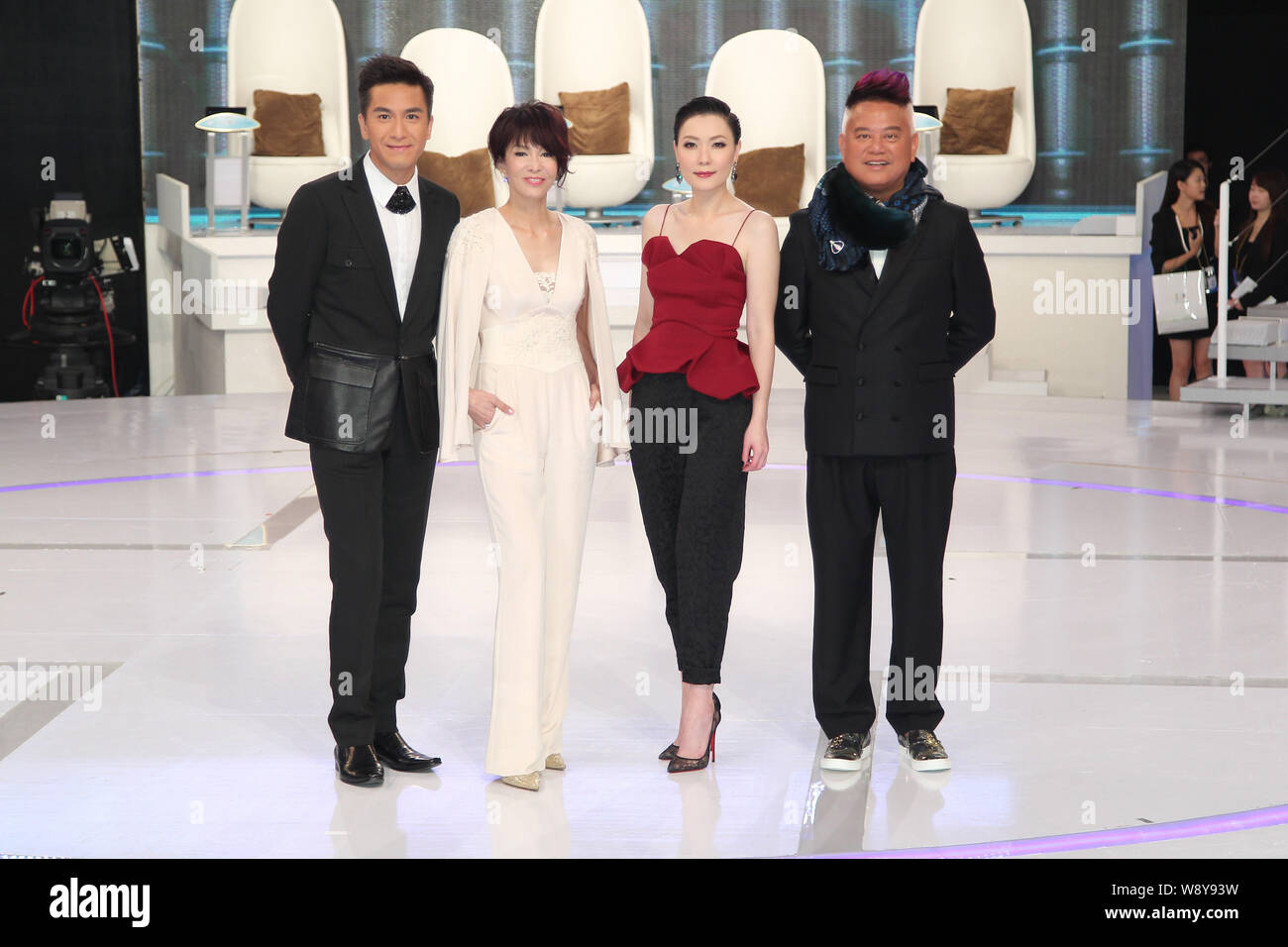(From left) Hong Kong actor Kenneth Ma, actresses Carol Cheng and ...