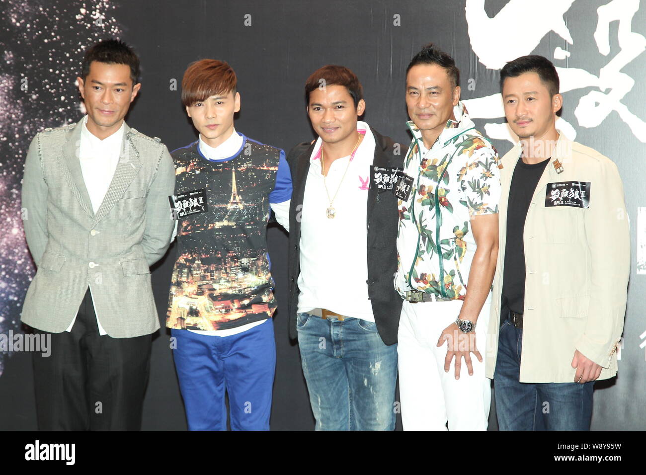 (From left) Hong Kong actor Louis Koo, Chinese actor Zhang Jin, Thai ...