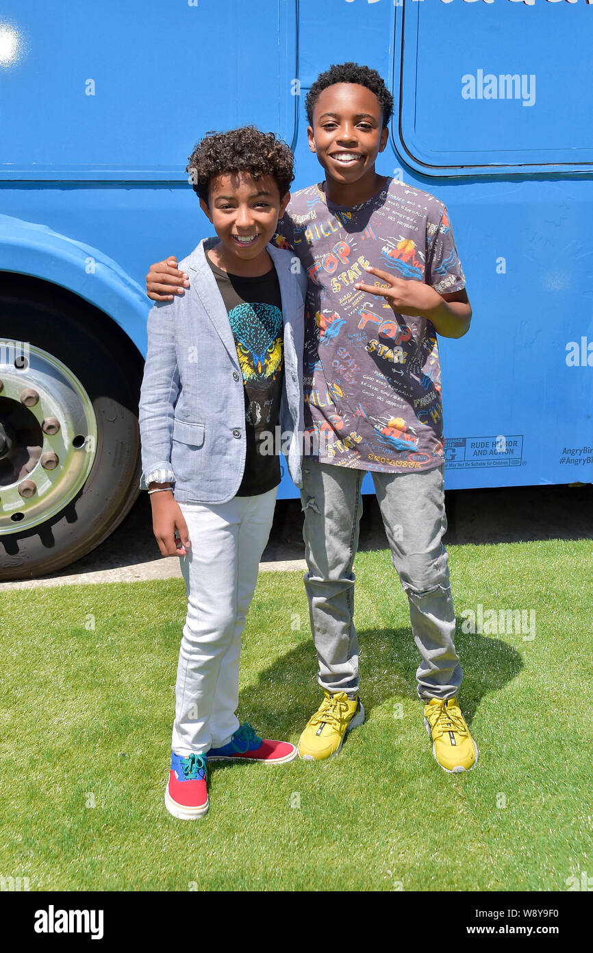Los Angeles, USA. 10th Aug, 2019. Micah Abbey and Dallas Young at the ...