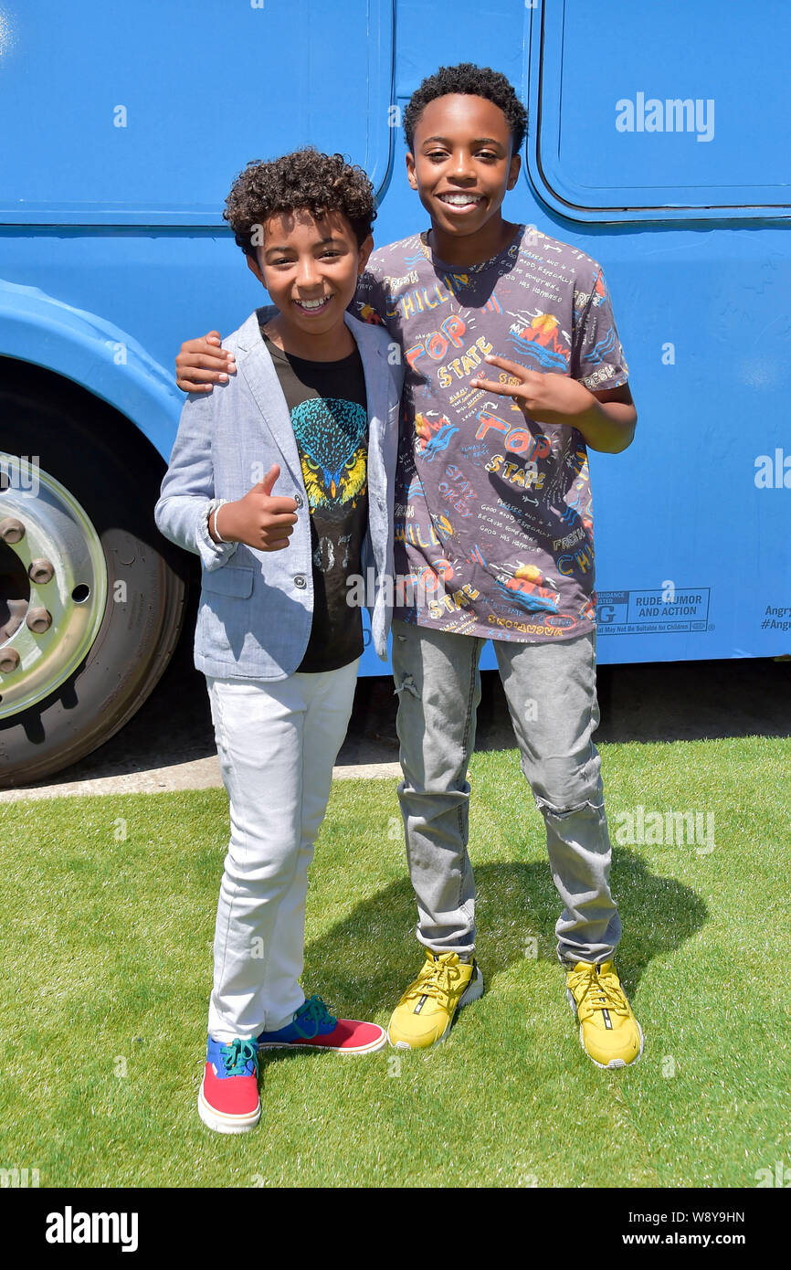 Los Angeles, USA. 10th Aug, 2019. Micah Abbey and Dallas Young at the ...