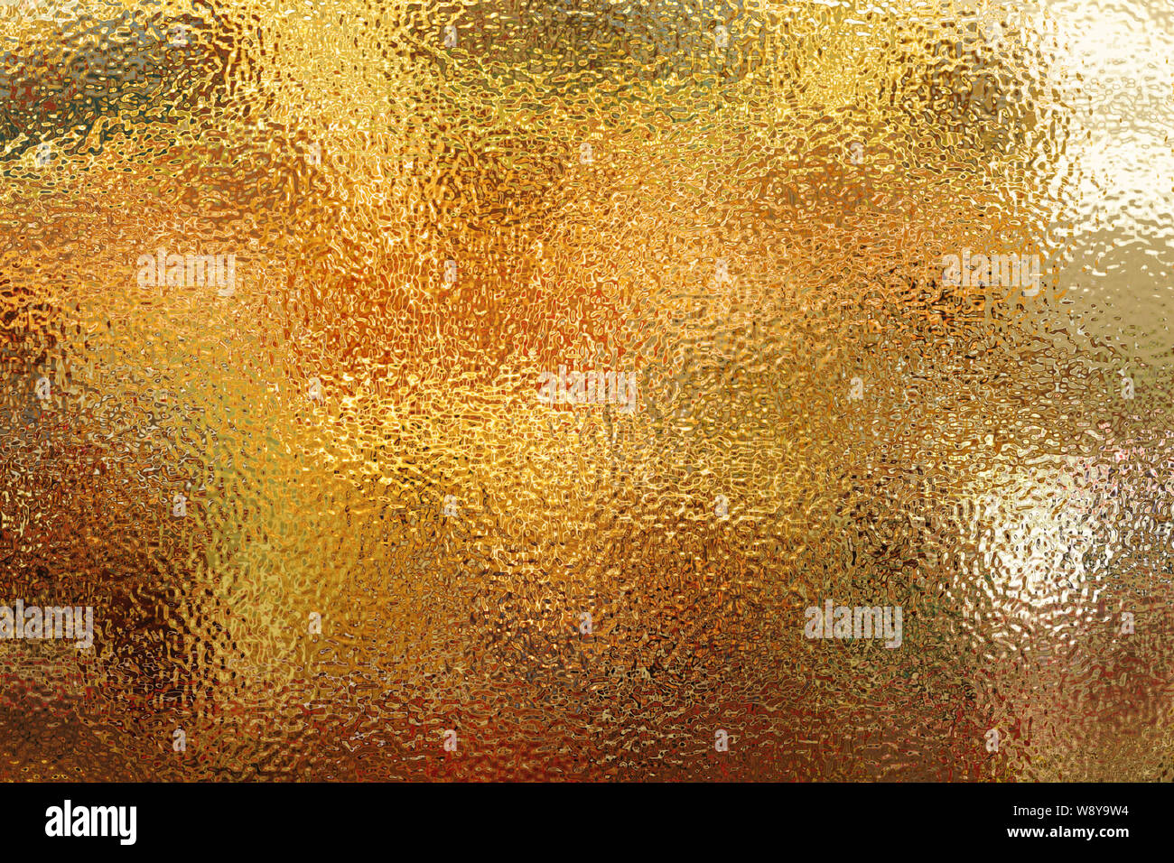 Light golden orange matte surface. Plastic glass. Blurred autumn ...