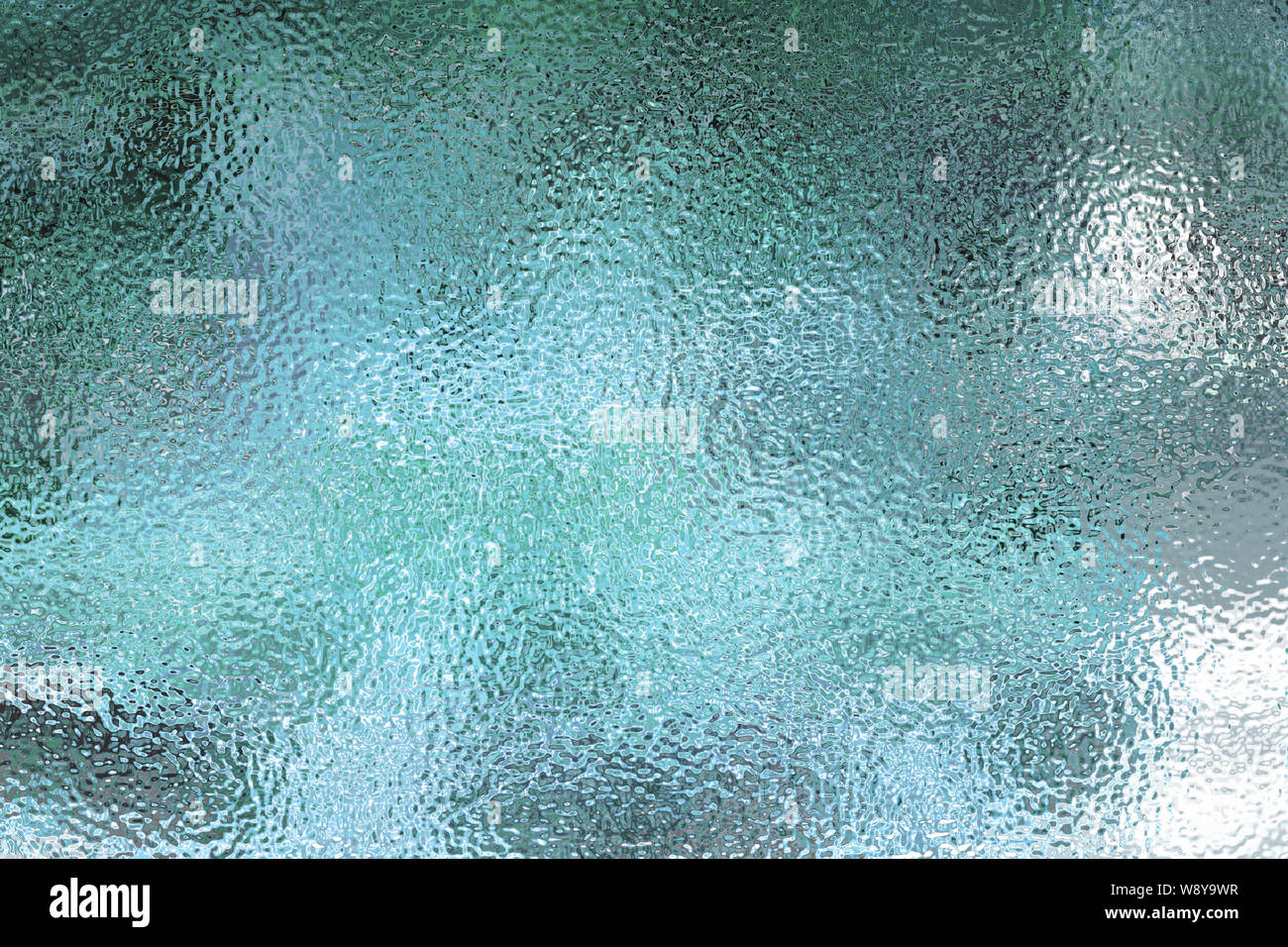 Light blue matte surface. Plastic glass. Frosted winter window glass ...