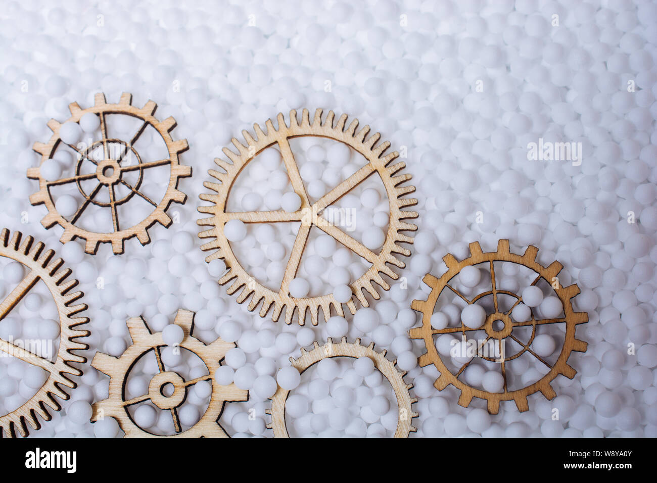 Gear wheels as The concept of mechanism Stock Photo - Alamy