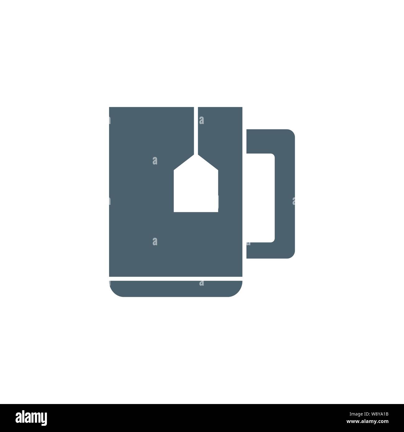 No coffee cup glyph Stock Vector Images - Alamy