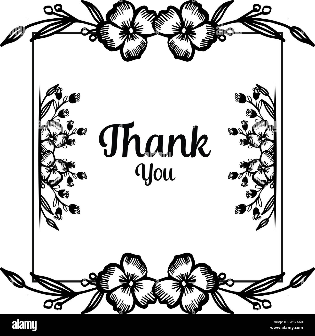 Vintage set of flower frame, various pattern of frame, design greeting ...