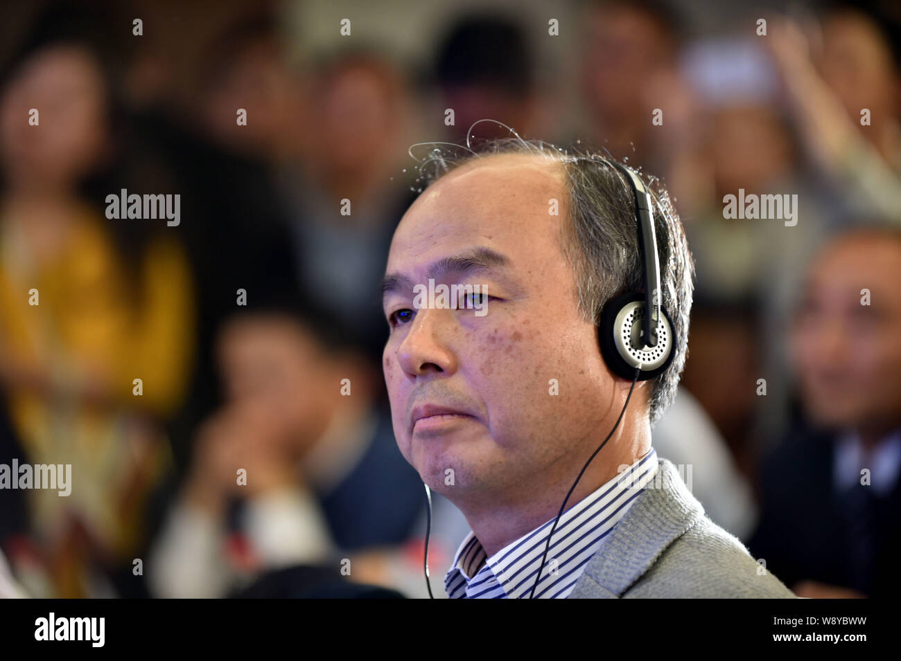 Masayoshi Son, Chairman and CEO of SoftBank Corp., attends the First ...
