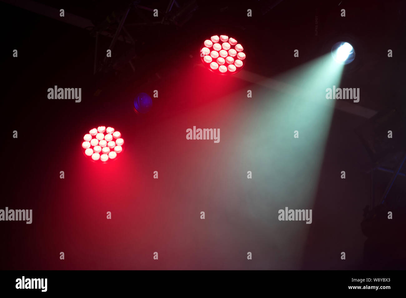Stage lights at music festival Stock Photo - Alamy