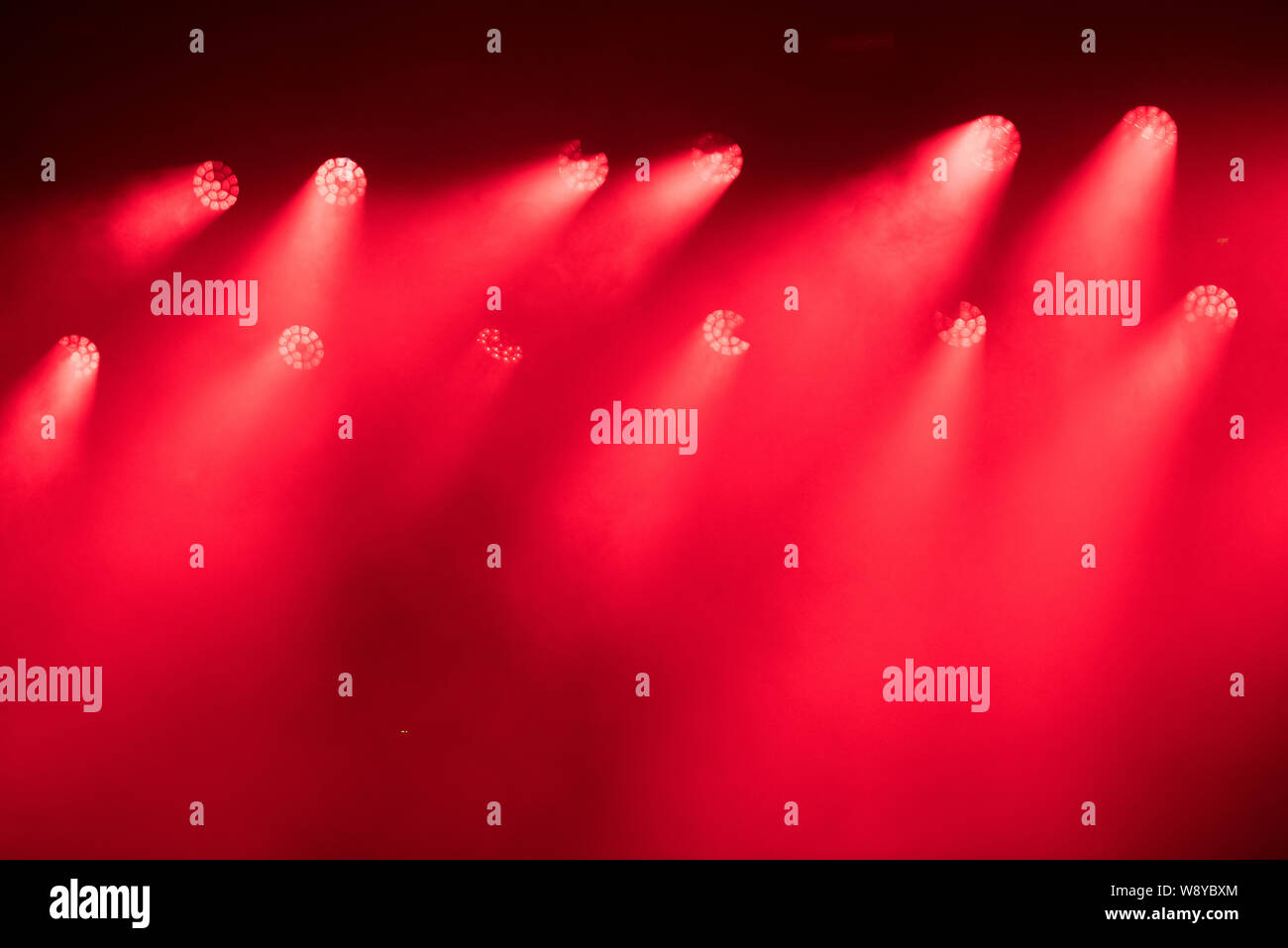 Red stage lights at music festival Stock Photo - Alamy