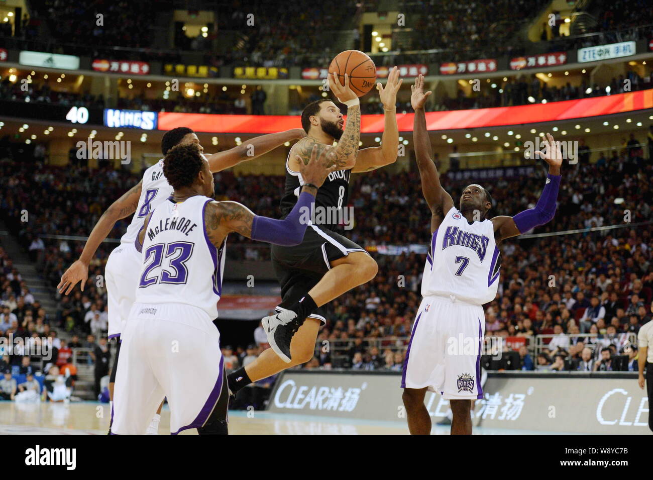 During an nba exhibition game in beijing hi-res stock photography and ...