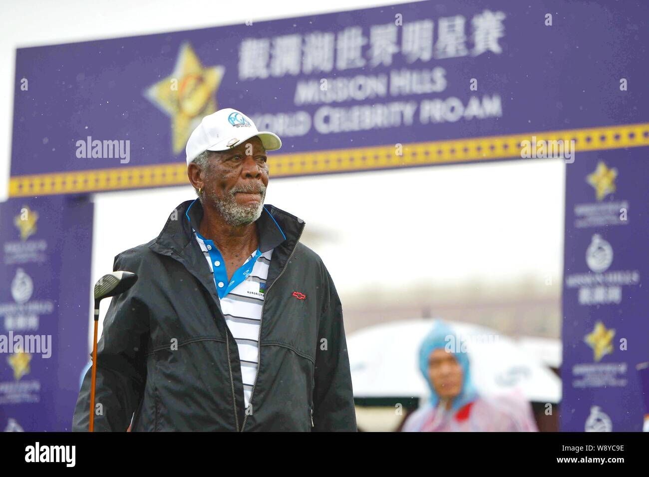 American actor Morgan Freeman looks during the 2014 Mission Hills World ...