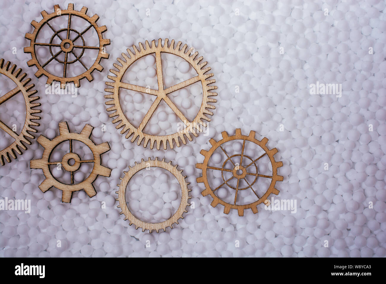 Gear wheels as The concept of mechanism Stock Photo - Alamy