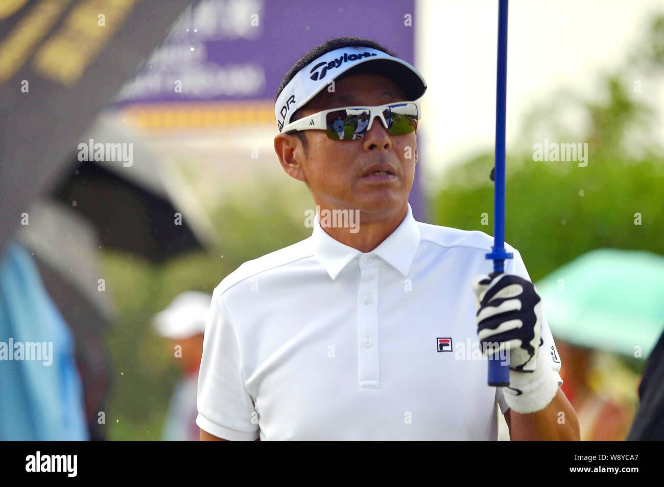 Chinese actor Chen Daoming looks during the 2014 Mission Hills World ...