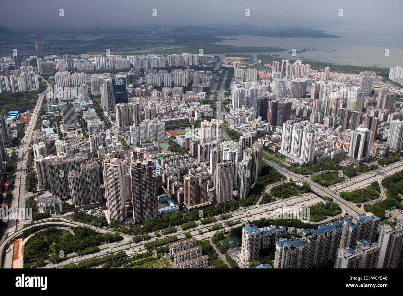 This picture taken from high in the Ping An International Finance ...