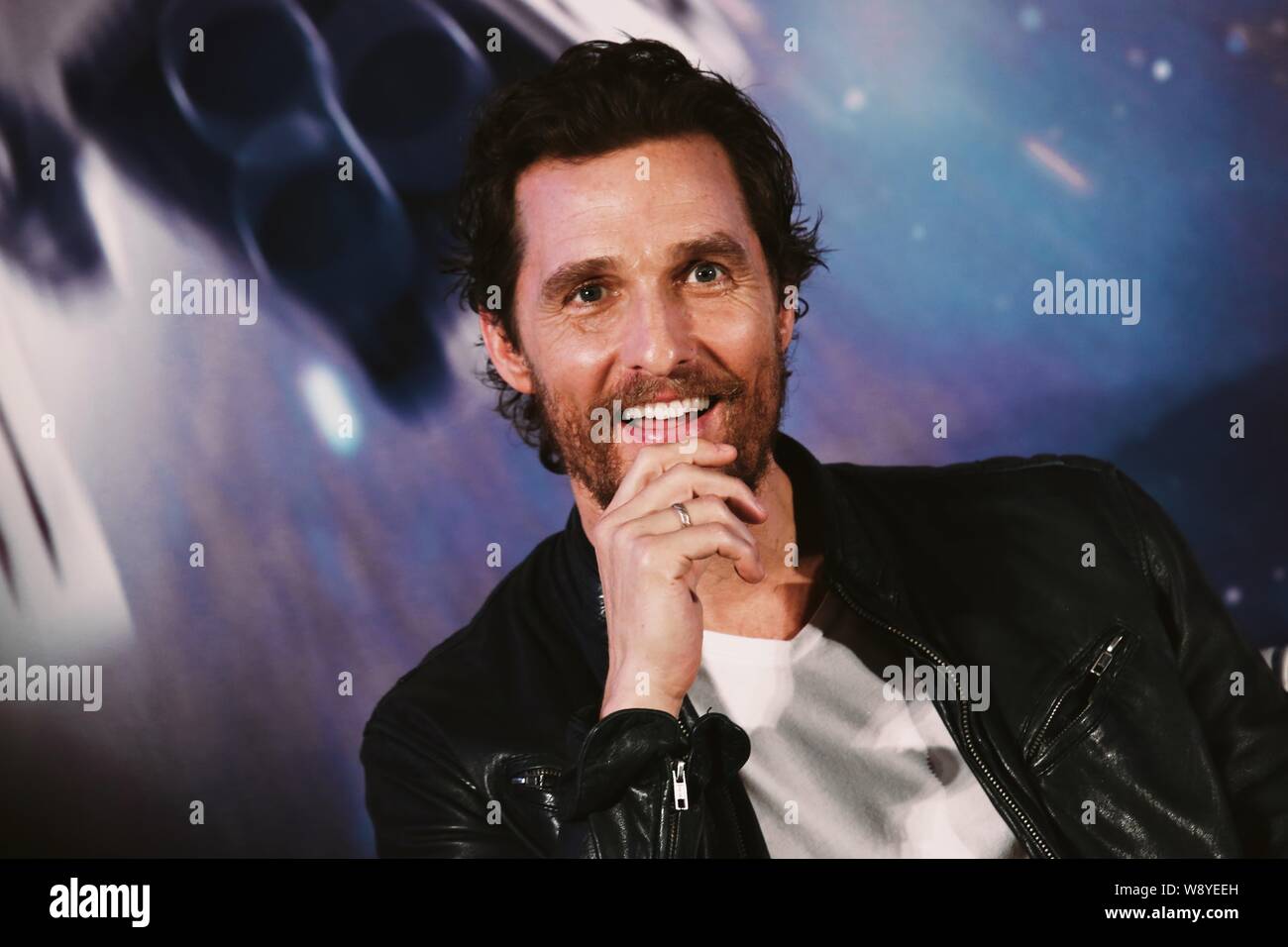American actor Matthew McConaughey attends a press conference for the ...