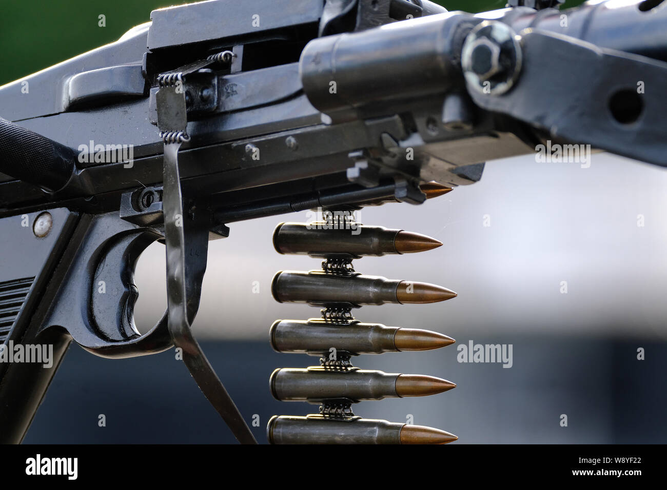 7.92 machine gun bullets in link for vintage MG 34 German machine gun ...