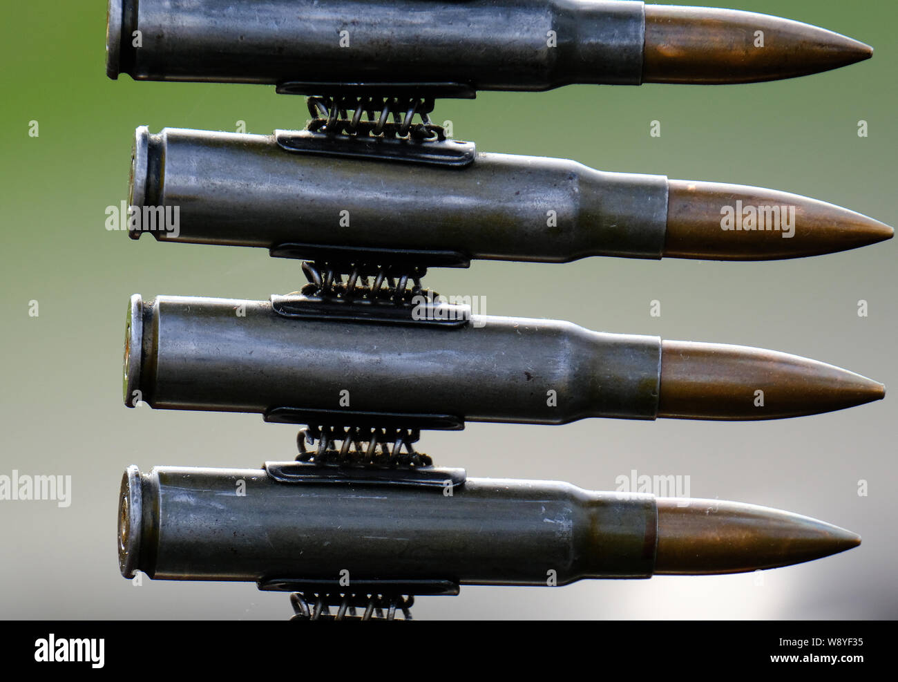 7.92 machine gun bullets in link for vintage MG 34 German machine gun ...