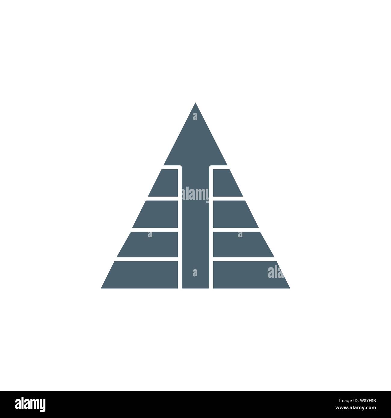 Pyramid with Arrow related vector glyph icon Stock Vector Image & Art ...