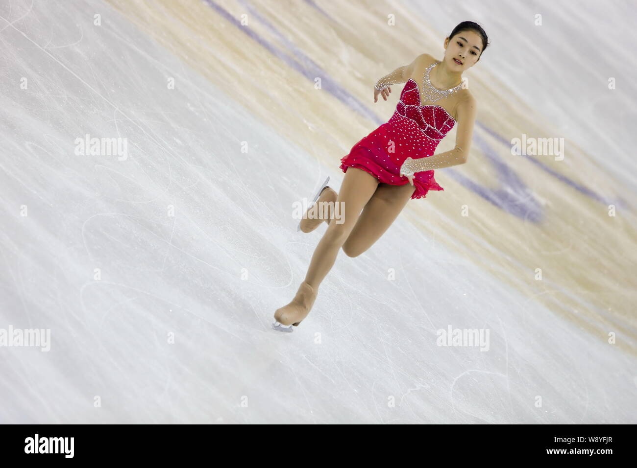 Li Zijun of China performs during the Lexus Cup of China 2014 ISU Grand ...