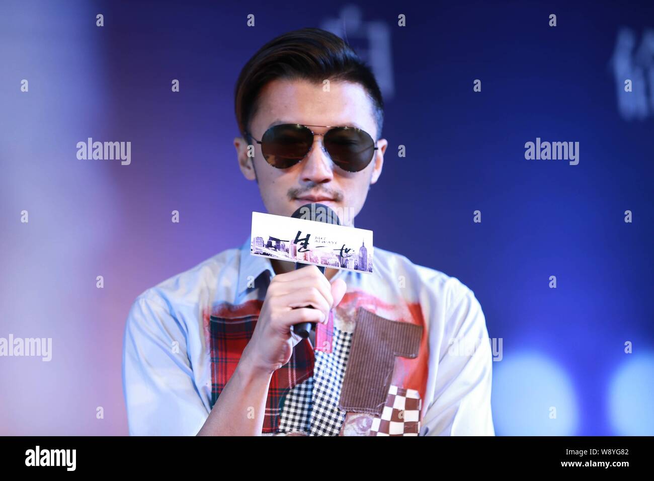 Hong Kong actor Nicholas Tse speaks during a press conference for his ...