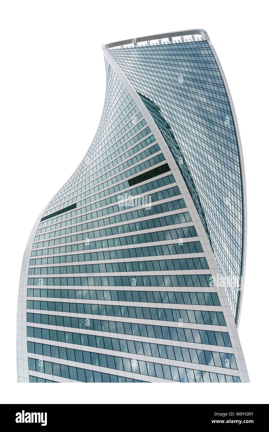 skyscraper top isolated on white Stock Photo - Alamy