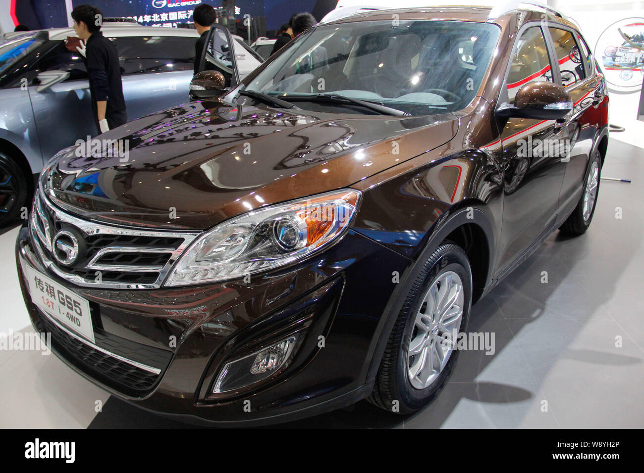 --FILE--A Trumpchi GS5 of GAC Group (Guangzhou Automobile Group Co) is ...