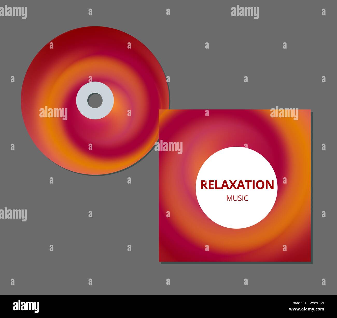 Modern abstract CD cover. Cool gradient shapes composition. Futuristic ...