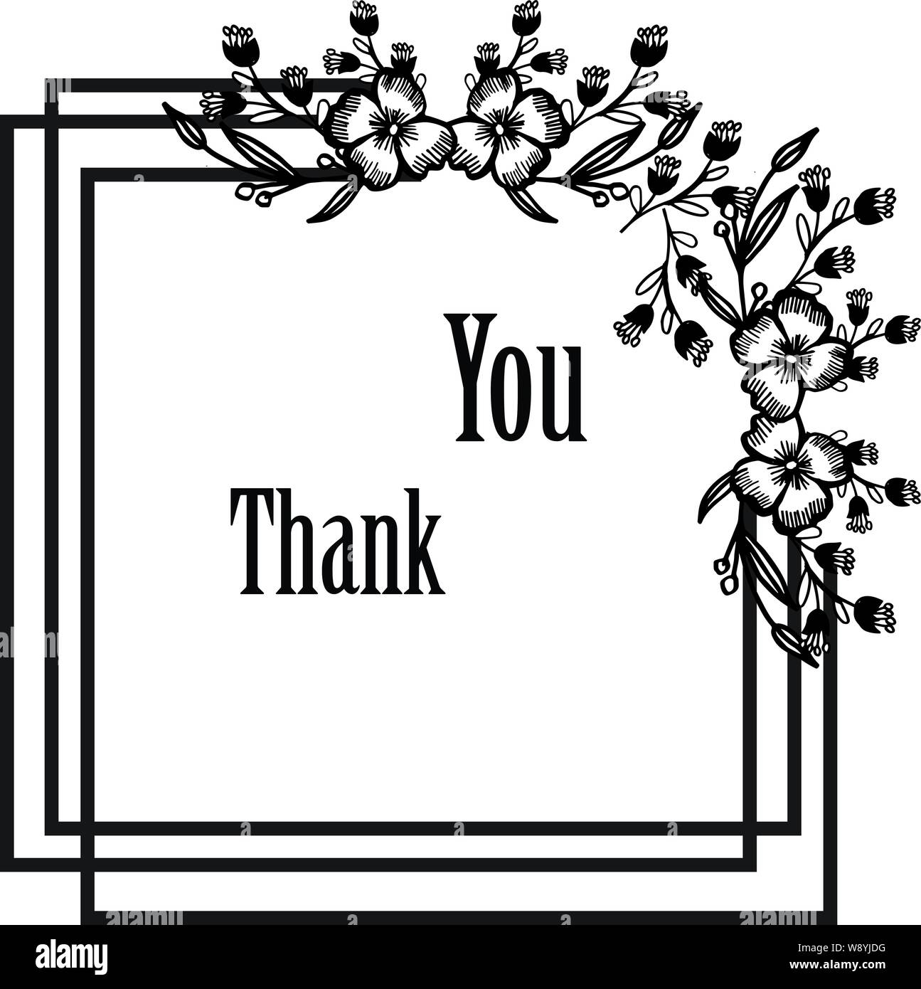 Vintage set of flower frame, various pattern of frame, design greeting ...