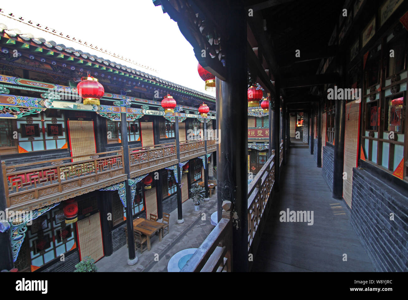 View of old buildings in Ancient City of Ping Yao in Pingyao county ...