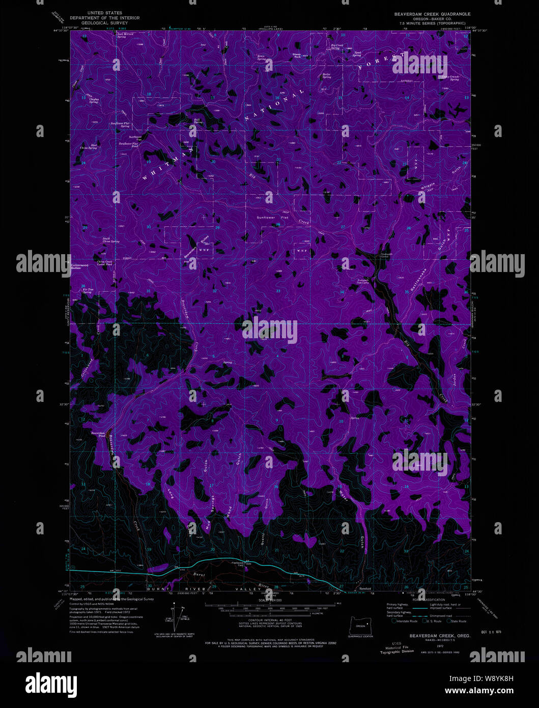 Map of beaverdam hi-res stock photography and images - Alamy