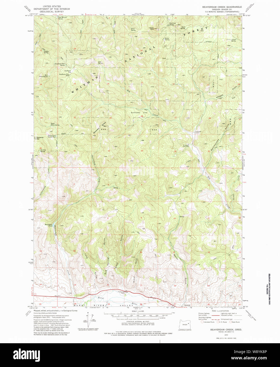 Map of beaverdam hi-res stock photography and images - Alamy