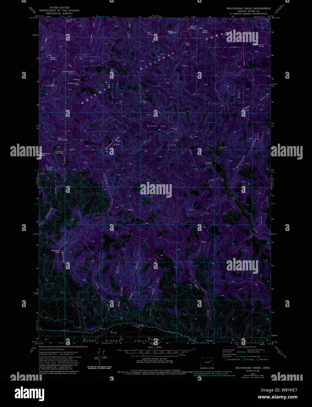 Map of beaverdam hi-res stock photography and images - Alamy
