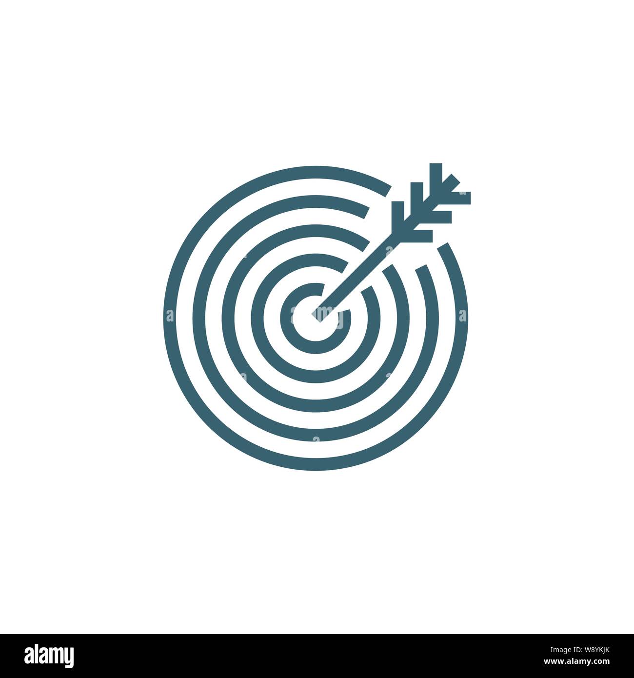 Target related vector glyph icon Stock Vector Image & Art - Alamy