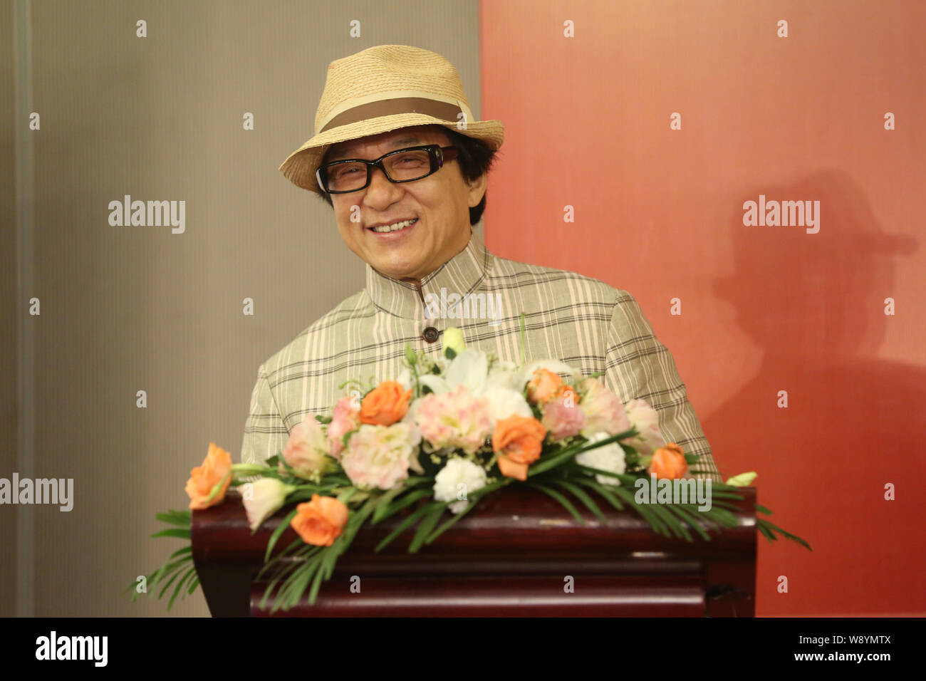 Hong Kong actor Jackie Chan smiles at a press conference for Jackie ...