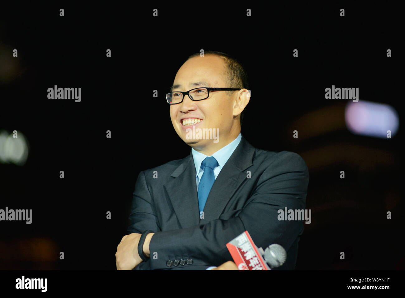 Pan Shiyi, co-founder, Chairman and co-CEO of SOHO China, smiles at the ...