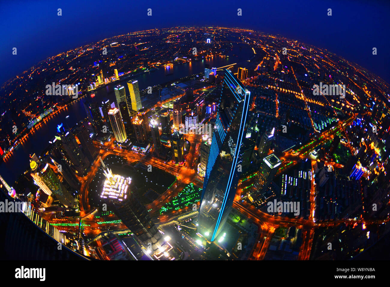 This picture taken at a place about 580 meters above the ground on the ...