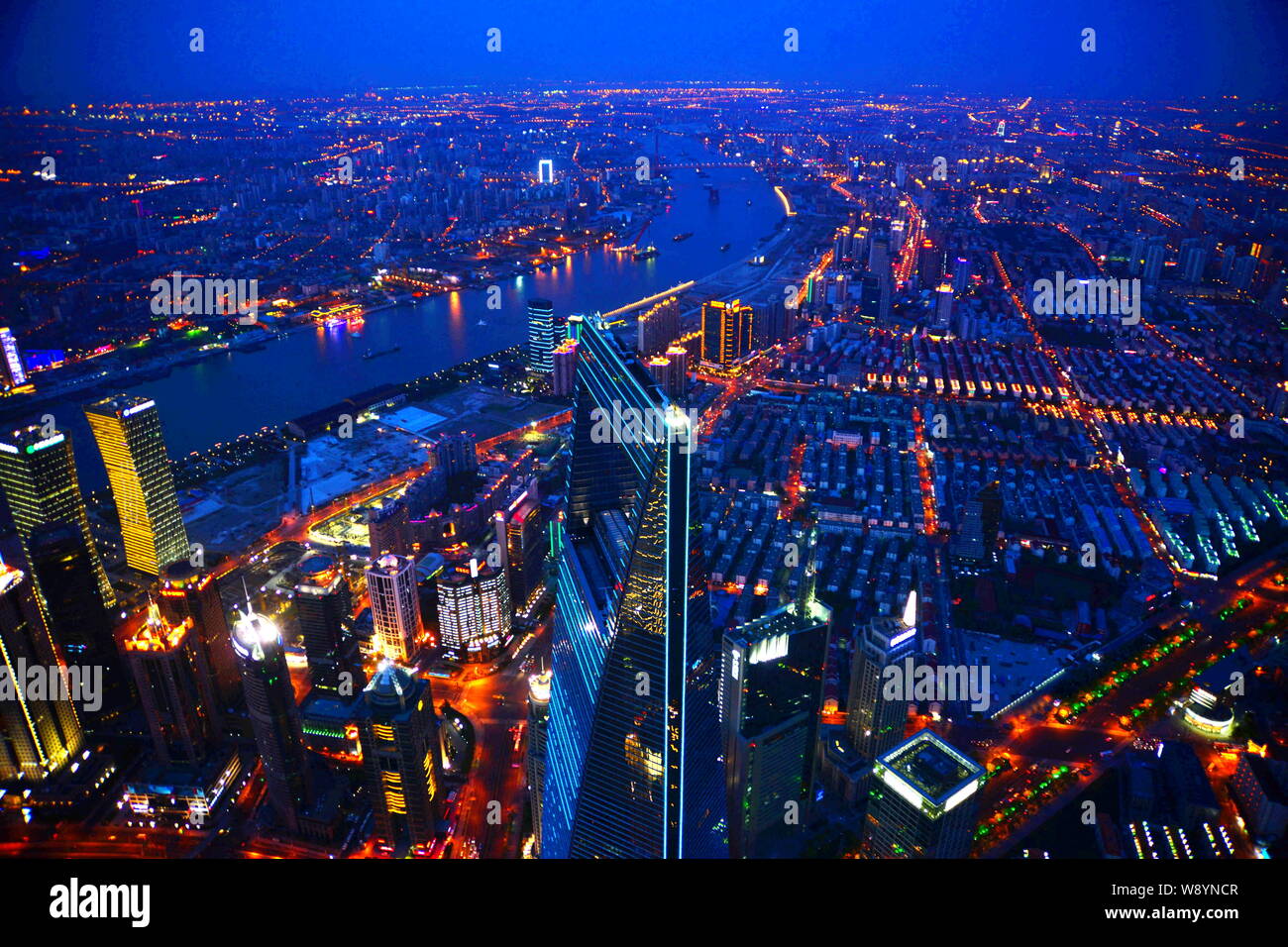 This picture taken at a place about 580 meters above the ground on the ...