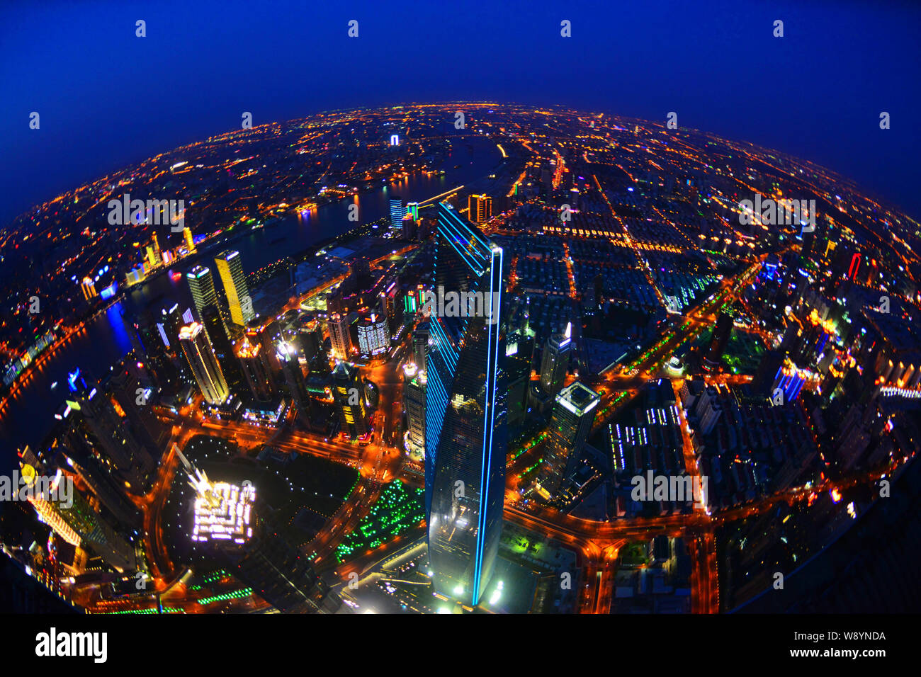 This picture taken at a place about 580 meters above the ground on the ...